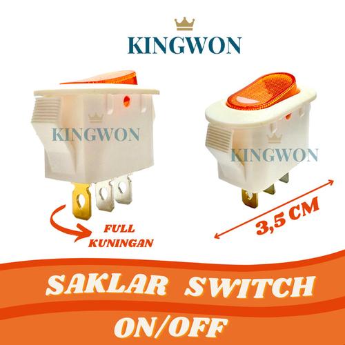 Jual Saklar Switch ON/OFF Bulat Kotak 3 Kaki 3 Pin Mini Full Kuningan ...