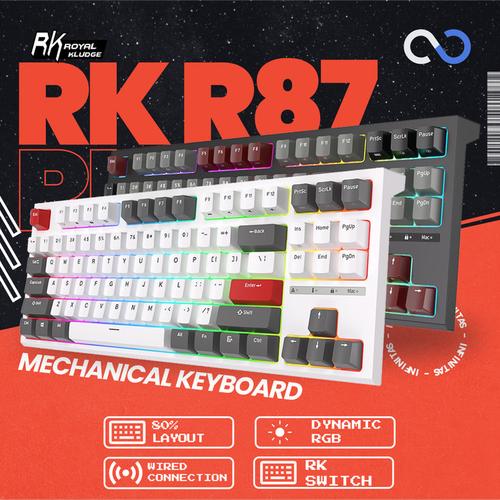 Promo Royal Kludge RKR87 / RK-R87 / RK-87 / RK87 Hotswap Mechanical ...
