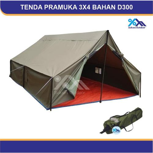 Jual TENDA PRAMUKA 3X4 Lebih tahan lama dan awet | Bahan D600 Camping ...