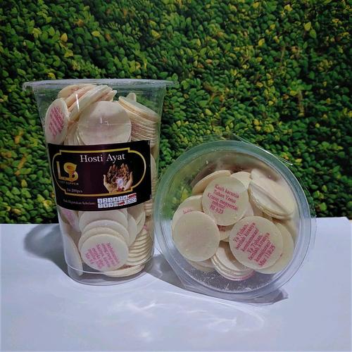 Promo Hosti Ayat Roti Perjamuan Kudus Ukuran Kecil Diameter 3 cm 1 Pak ...