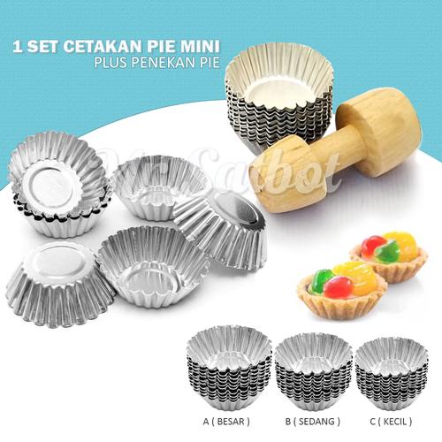 Promo 20pc Cetakan Kue Pie Susu Cupcake Muffin Sus Pie Susu A B C Plus ...
