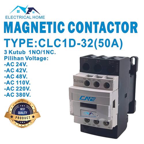 Jual Contactor Kontaktor CLC1D-32(50A) 3 Kutub. - AC 42V - Kota ...