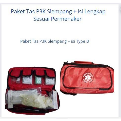 Jual Paket B P3K Tas Emergency Lengkap dengan Isi Tipe B / Tas ...