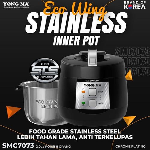 Promo YONG MA Rice Cooker - Magic Com Inner Stainless 2 Liter SMC-7073 ...