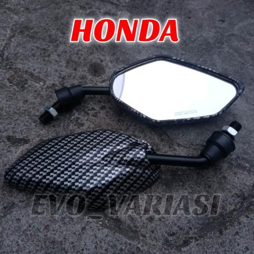 Promo Spion Carbon Kaca Spion Motor Model Jupiter Karbon Mini Tangkai Pendek Universal Honda ...