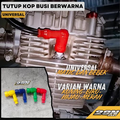 Jual Tutup Cop Kepala Cangklong Rumah Busi Warna Merah Biru Kuning ...