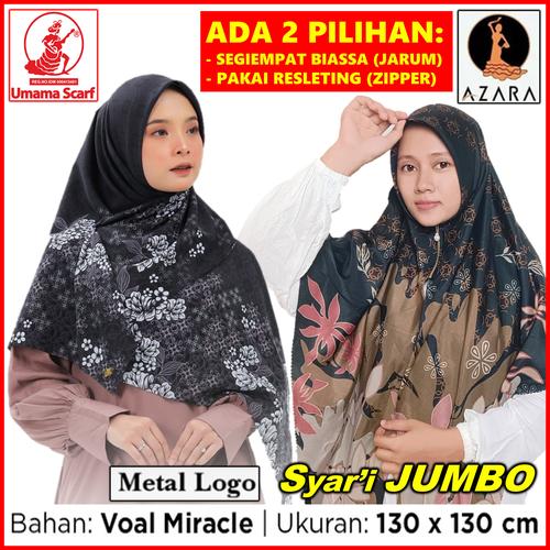 Jual Ukuran JUMBO Promo 5+1 Jilbab Syari Motif Berlogo Hijab Azara Dan ...