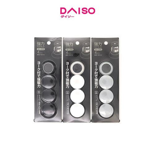 Jual Daiso Strong magnet 30mm with yoke 4 pcs - black - Jakarta Pusat ...