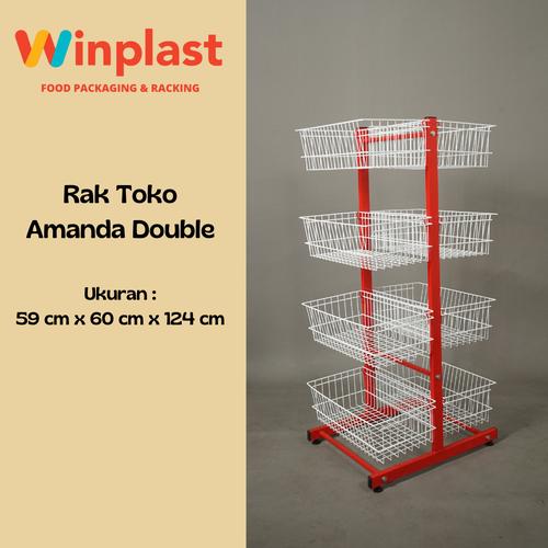 Jual Rak Toko / Rak Display / Rak Chiki / Rak Minimarket 4 Susun Amanda ...