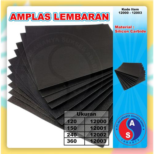 Jual Amplas Kayu Besi Batu Waterproof Lembaran Grit 120 240 360 Ampelas ...