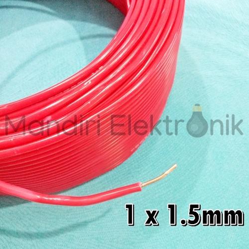 Jual Kabel NYA 1.5mm Kabel Listrik Kawat Tunggal Per Meter - AL-MERAH ...