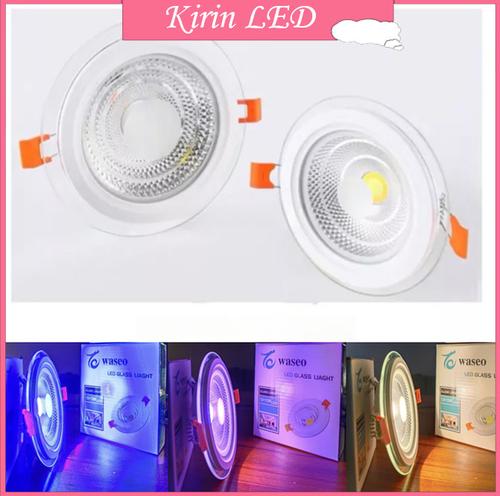 Jual LAMPU DOWNLIGHT LED COB 3WARNA 9+9W/12+12W/15+15W/ PUTIH+KUNING+WW/ BIRU+KUNING+UNGU ...