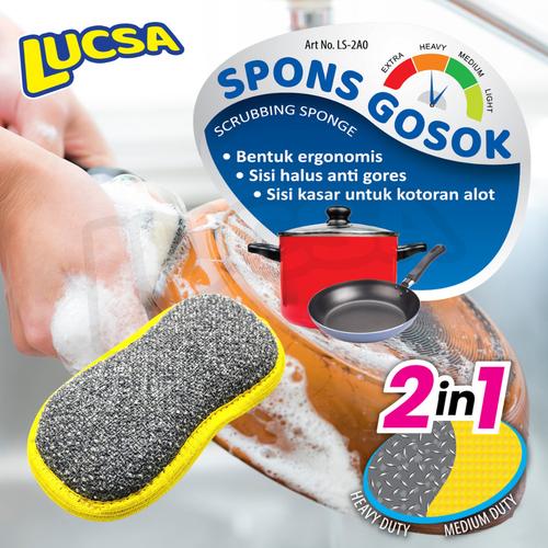 Promo Pusapu Spons Gosok 15x8cm Scrubbing Sponge Sabut Metal Alat Masak ...