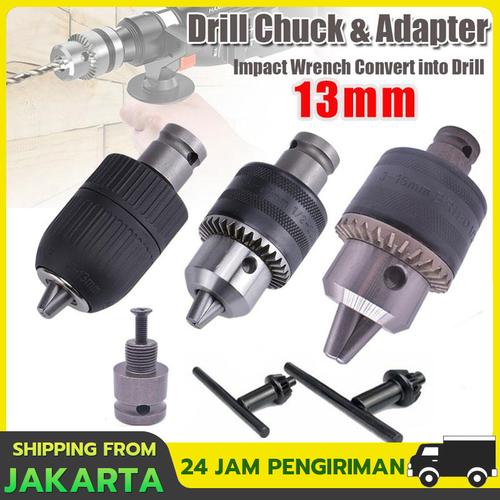 Promo Adaptor Kepala Bor chuck bor sds plus 13mm 1/2" 20UNFdengan Drill ...