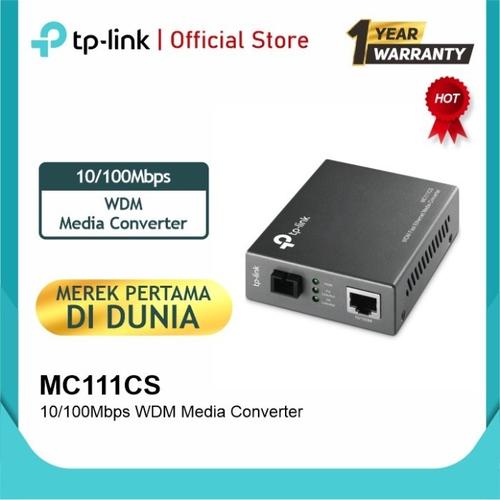 Jual TpLink TL-MC111CS Media Converter Fiber Optic WDM 100Mbps Single ...