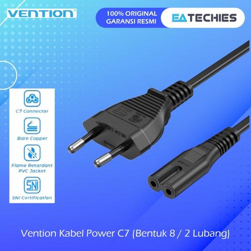Jual Vention Kabel Power Supply Colokan Prong Power AC Cord SNI Bentuk ...