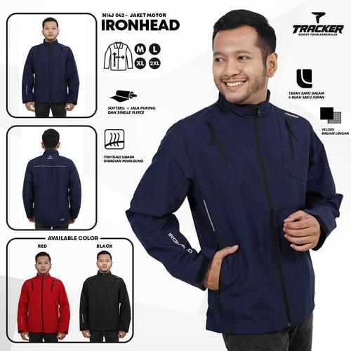 Jual Jaket Riding Motor Pria Tracker Ironhead - Navy, M - Kab. Bandung ...