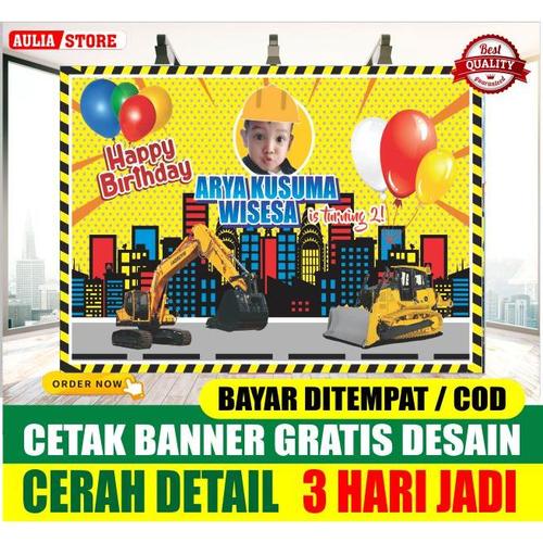 Jual Cetak Banner / Backdrop / Wallpaper / MMT/ Spanduk Ulang Tahun ...