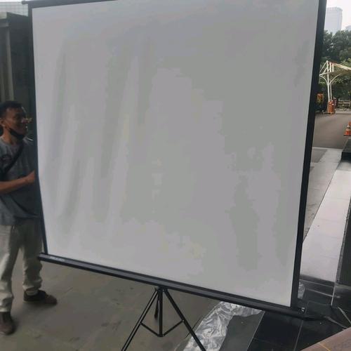 Jual Layar proyektor tripod 96 inch/ Screen Projector tripod 96 inc ...