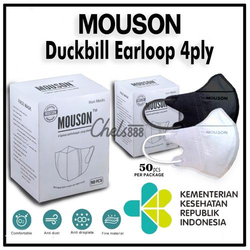 Promo Masker Duckbill Earloop 4ply MOUSON isi 50 pcs - Db Mouson 4p Putih - Jakarta Utara ...
