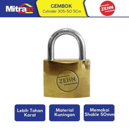 Jual Gembok Besi 50mm Brass Cylinder - Heavy Duty, Maximum - Zehn ...