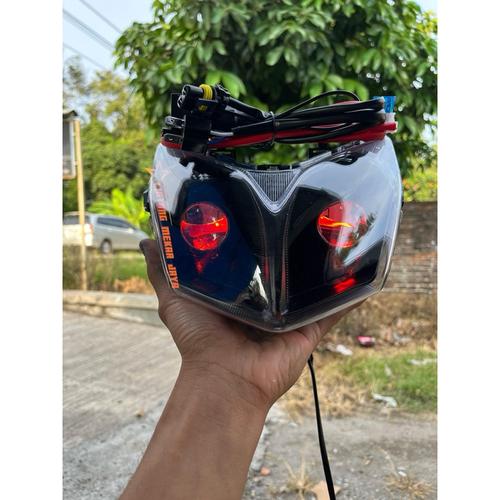 Jual Lampu depan biled soket H4 SUPRA X 125 new/SUPRA BATMAN lampu ...