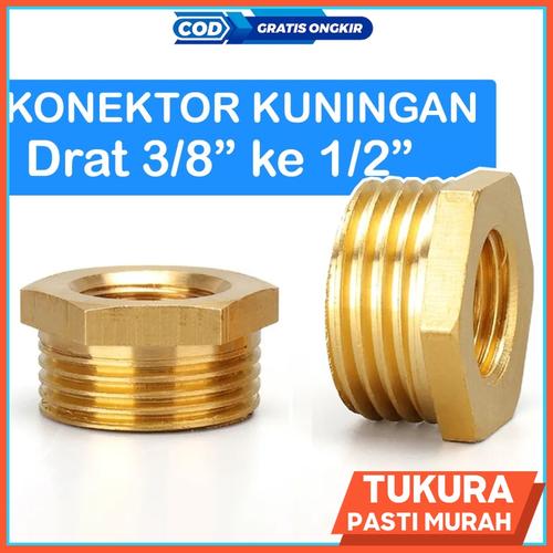 Jual Konektor Reducer drat dalam 3/8 ke 1/2 inch drat luar - Kota Depok ...