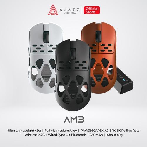 Promo Ajazz AM3 Magnesium Gaming Mouse 8K Three Mode PAW3950 APEX-AJ up ...