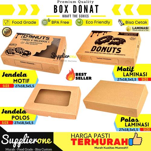 Jual Box Kemasan Donat Isi 25 Pcs / Dus donat / Kemasan Donat / Wadah ...