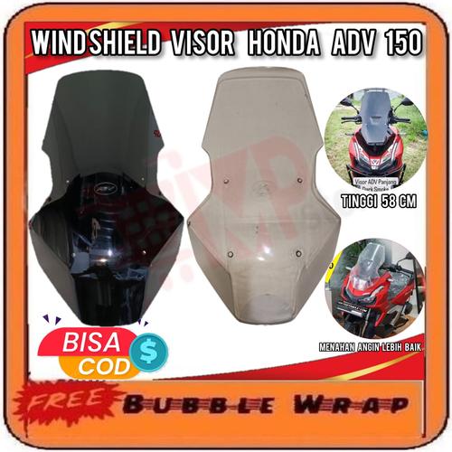 Jual Visor Windshield ADV 150 ADV 160 Model Tinggi 58Cm YDP Tebal 3mm ...