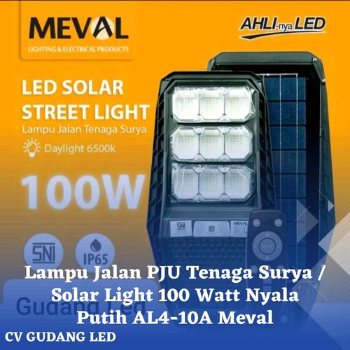 Jual Lampu Jalan PJU Tenaga Surya / Solar Light 100 Watt Nyala Putih ...