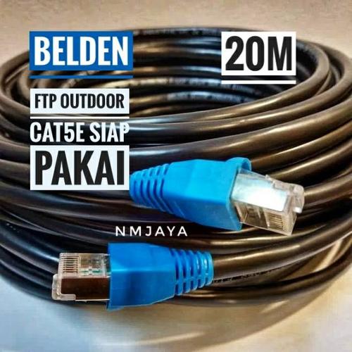 Jual Belden Kabel Lan Outdoor 20 meter STP CAT5e dicrimping rj45 STP Cat5e Belden Tipe 50105F ...