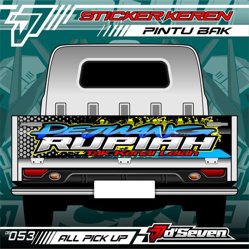 Promo Stiker Pintu Belakang Bak All Pick Up PEJUANG RUPIAH Premium Full ...
