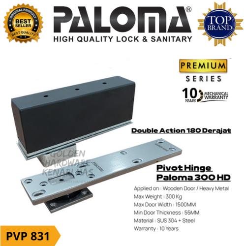 Jual PALOMA PVP 831 ENGSEL PINTU PUTAR PIVOT HINGE 300 KG STAINLESS SUS ...