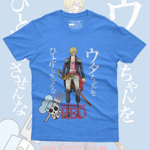 Jual Kaos Sanji blue Caracter Blue Anime Manga Onepiece Film RED - Kota ...