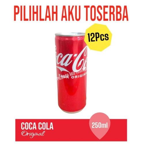 Jual Coca Cola Original KALENG CAN 250 ml - ( HARGA 12 Kaleng ...