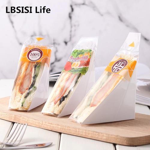 Jual Kemasan Plastik Sandwich Segitiga isi 400pcs - sandwich moss ...