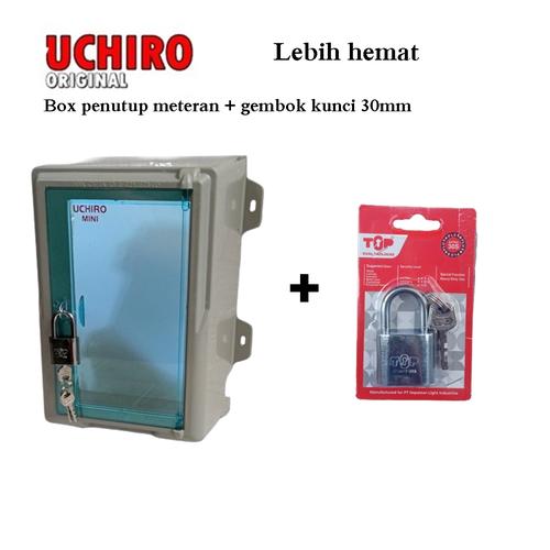 Jual Box penutup meteran plus gembok kunci 30mm leher pendek Logam ...