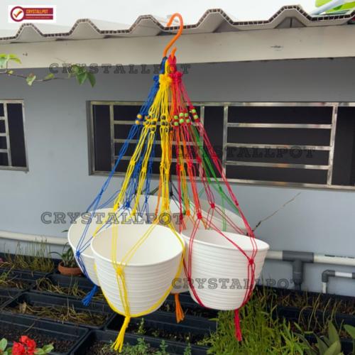 Jual TALI TAMBANG GANTUNGAN POT BUNGA TANAMAN HIAS MACRAME - TALI MOUTE ...