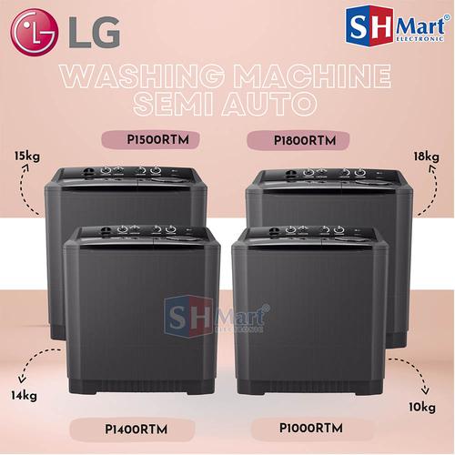 Promo MESIN CUCI 2 TABUNG LG 10 KG P1000RT / 14 KG P1400RTM / 15 KG ...
