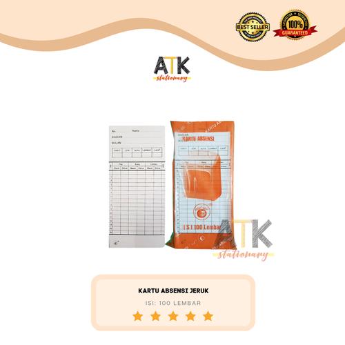 Jual Kartu Absensi (100 Lembar) atk - Kartu Absensi ( 100 Lembar ...