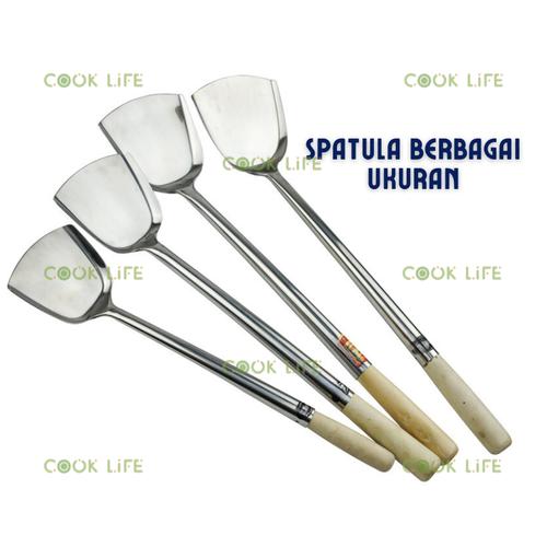 Promo Spatula Stainless Steel Super Jumbo Sotel Alat Masak Serbaguna ...