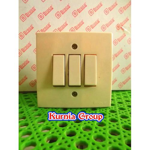 Jual Saklar Triple IB Broco / Saklar isi 3 Tanam Tembok - Kab. Brebes ...