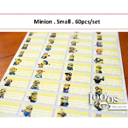 Promo Minion Sticker. Name Label Small. Stiker karakter Minion. lucu ...