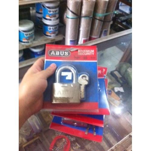 Jual gembok besi baja kuat berkualitas merek ABUS 60 m/m Leher panjang ...