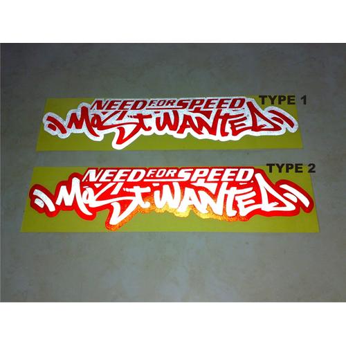 Jual (stiker) sticker mobil NFS Need For Speed Most Wanted - Kab ...