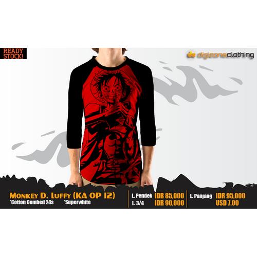 Jual Monkey D. Luffy (Kaos One Piece - KA OP 12) - Kota Yogyakarta ...