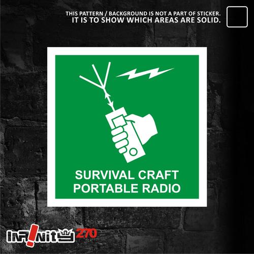 Jual sticker safety sign K3 IMPA survival craft fortable radio WSCKP ...