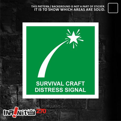Jual sticker safety sign K3 IMPA survival craft distress signal WSCKP ...