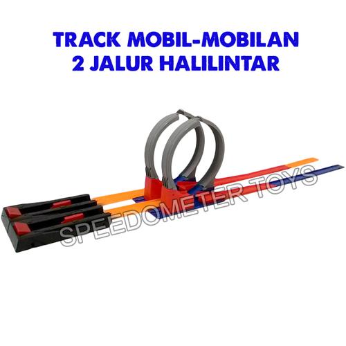 Jual Mainan Anak Track 2 Jalur Mobil Skala 1/64 (mobil ukuran Hot ...